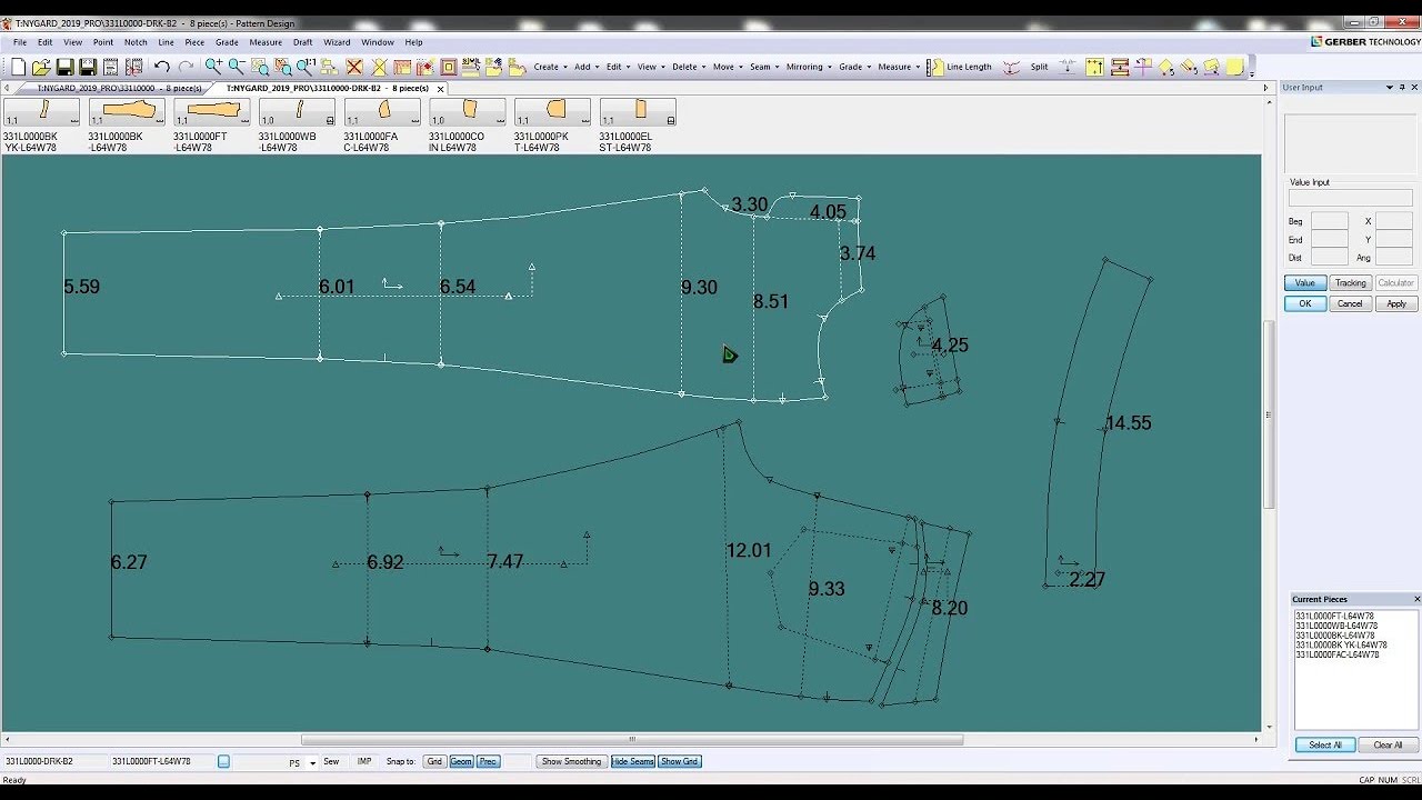 How to make Long pant Pattern Design│Part-1 Gerber Software Bangla ...