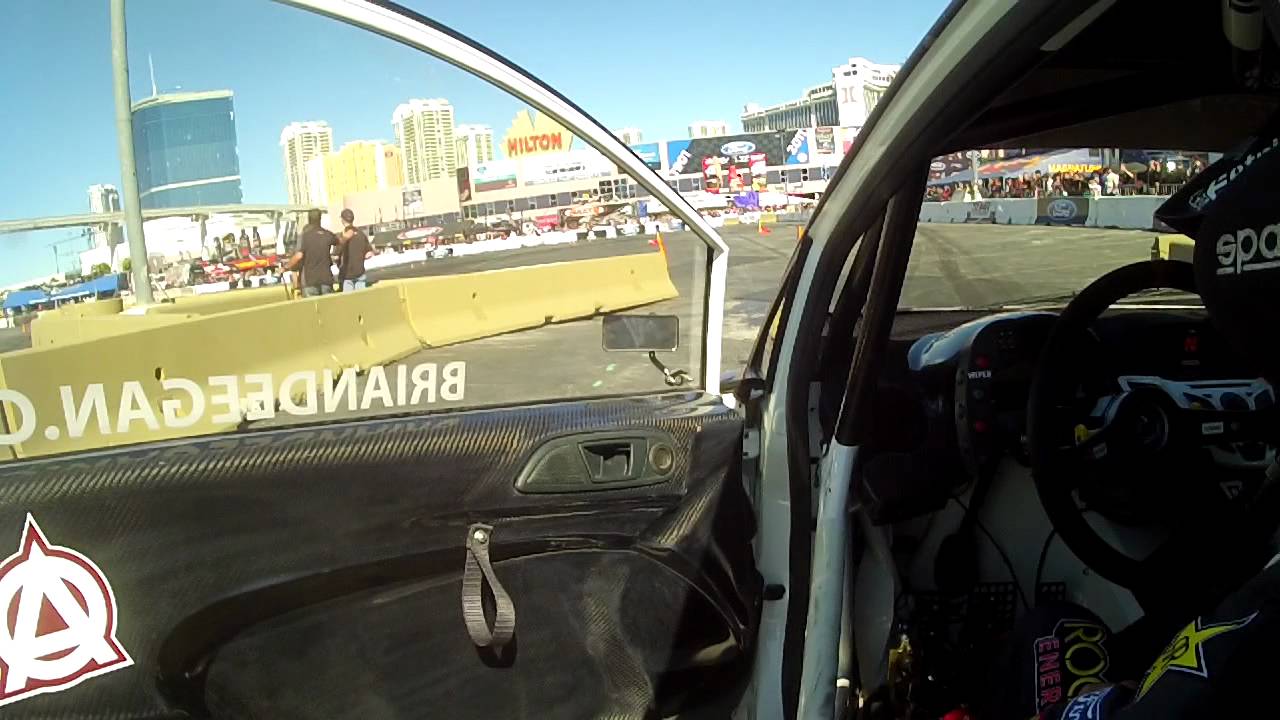 Brian Deegan Drifting at SEMA 2011 - YouTube