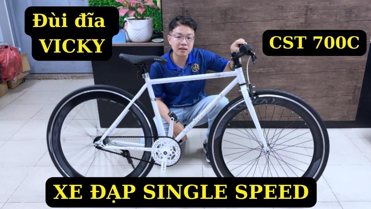 Review & Đánh Giá Xe Đạp Fix Gear Vicky Crazy | SKU: Crazy | XĐGK - YouTube