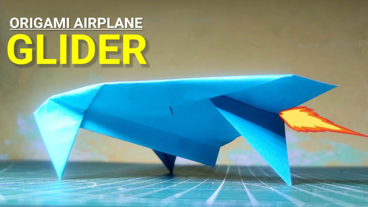 How to make a best paper airplane glider easy | origami airplane - YouTube