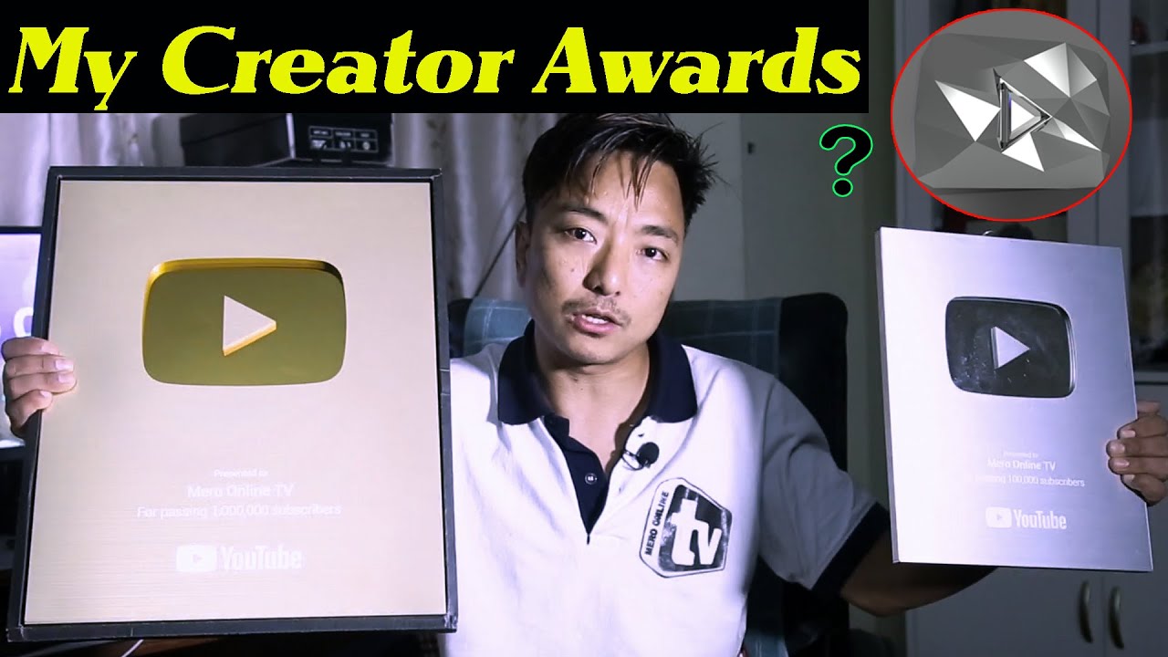 YouTube Creator Awards! Gold Play button,Silver Play button and even ...