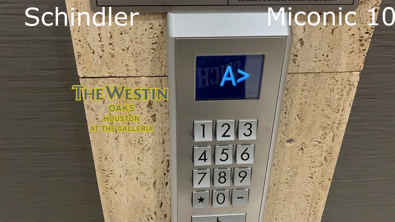 Schindler ID/Miconic 10 Destination Dispatch Elevators at Westin Oaks ...