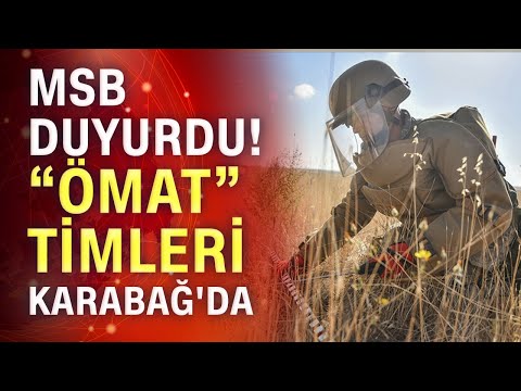 Mehmetçik Karabağ'da mayınları temizleyip, eğitim veriyor!