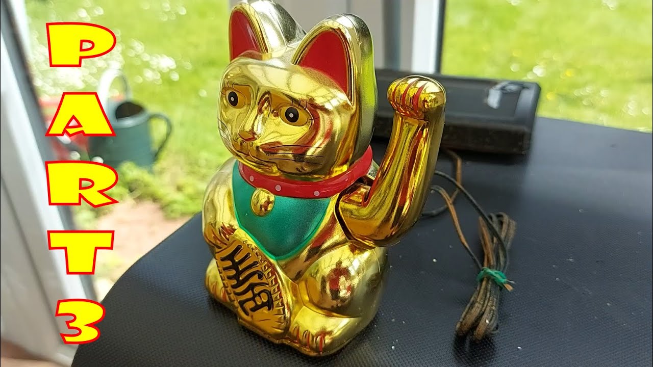 Night time Solar Powered Waving Cat 🐈 PART 3 - YouTube