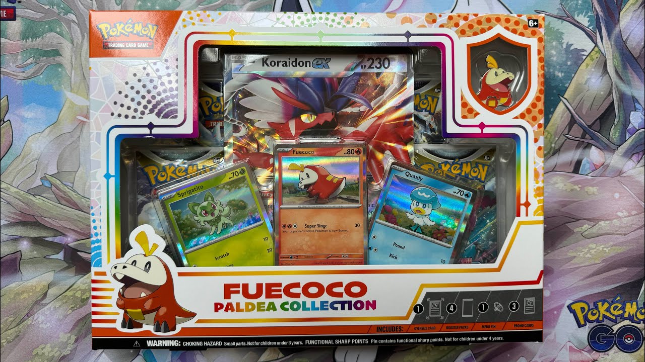 Pokémon - Fuecoco Paldea Collection box opening - YouTube