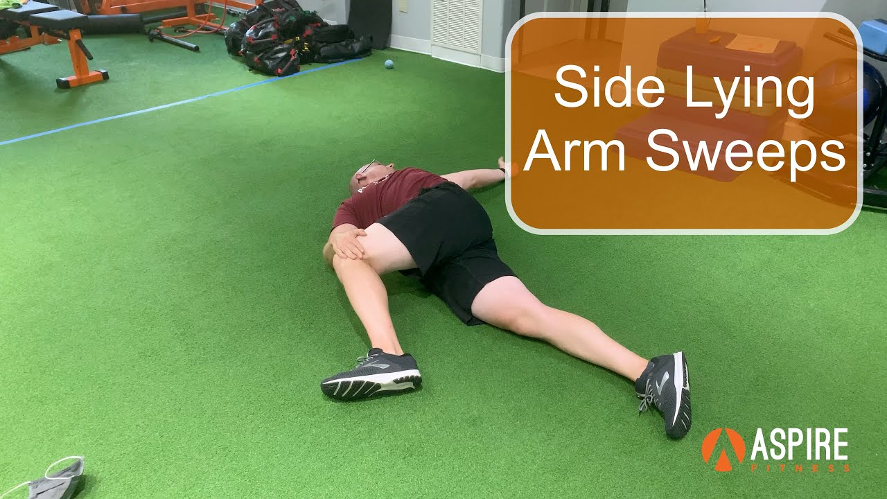 Side Lying Arm Sweeps - YouTube