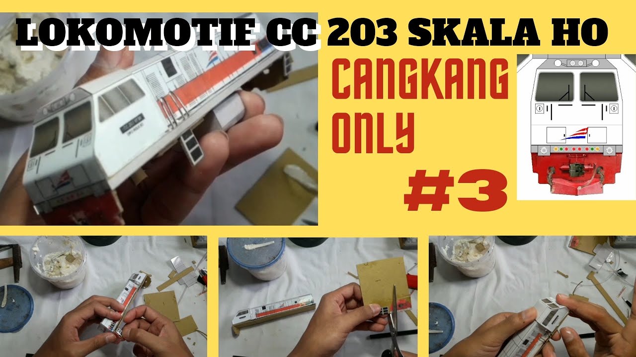 Miniatur Lokomotif CC 203 Skala HO, Cangkang Only Part 3 - YouTube