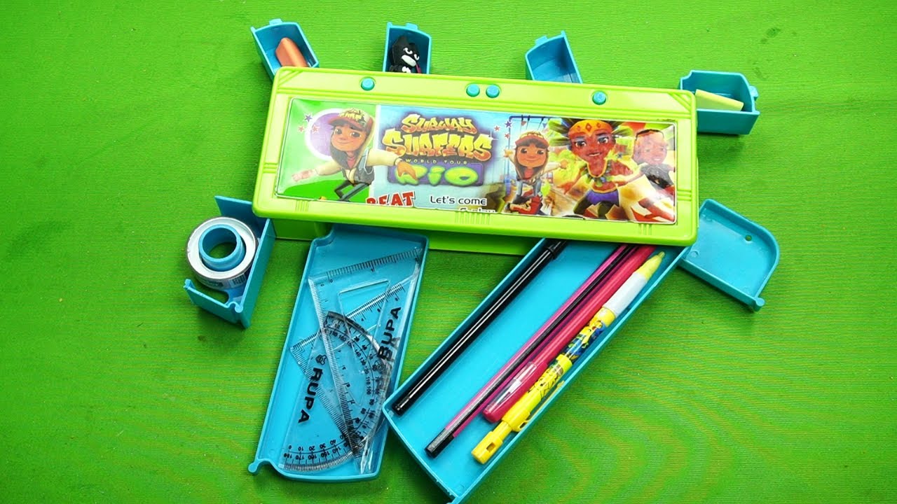 8 Button Subway Suffer Pencil Box - YouTube