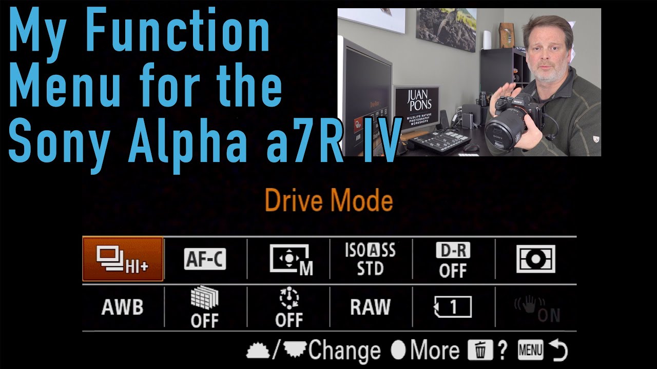My Function Menu Settings For The Sony Alpha 7RIV - YouTube