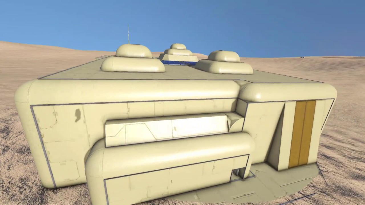 Star Wars Galaxies Tatooine Large House - Space Engineers - YouTube