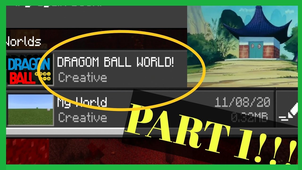 Minecraft : Dragon ball Map [PART 1] - YouTube