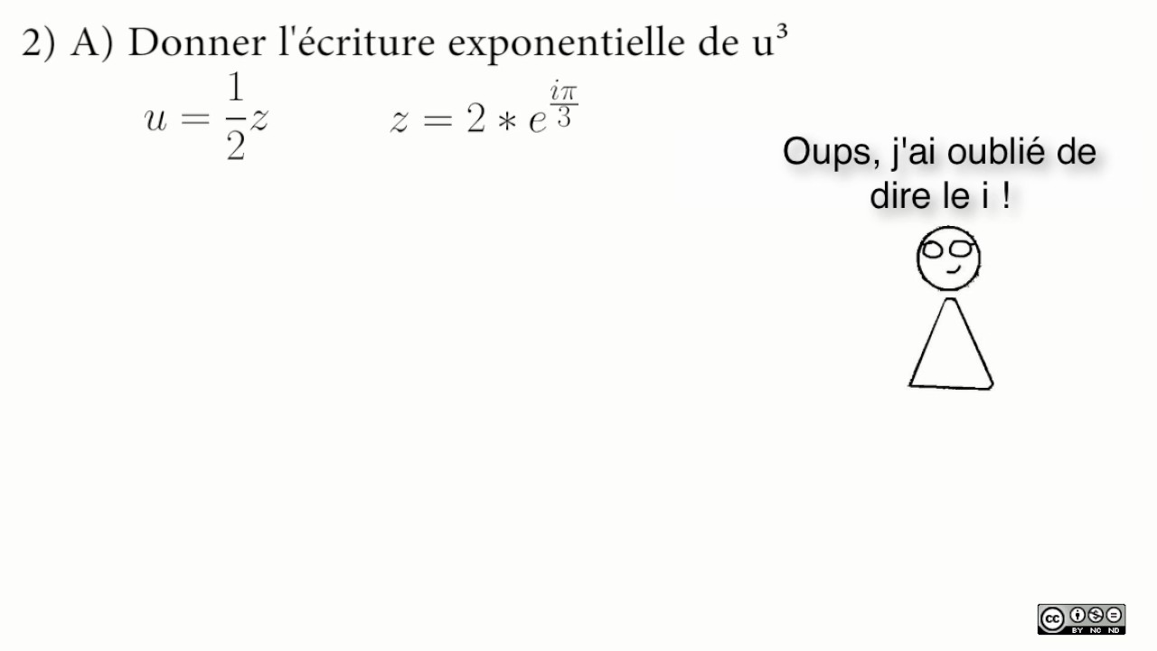 EX : u = 1/2*z avec z de module 2 et d argument pi/3. 2.A/ donner la ...
