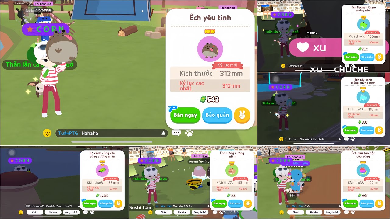 Play Together | Tổng Hợp Một Số Loại Ếch Mới, Ếch Yêu Tinh, Ếch Pacman ...