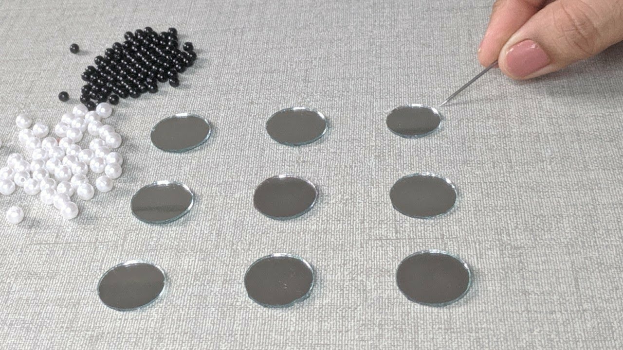 New Amazing Hand Embroidery mirror work design idea.Easy Hand ...