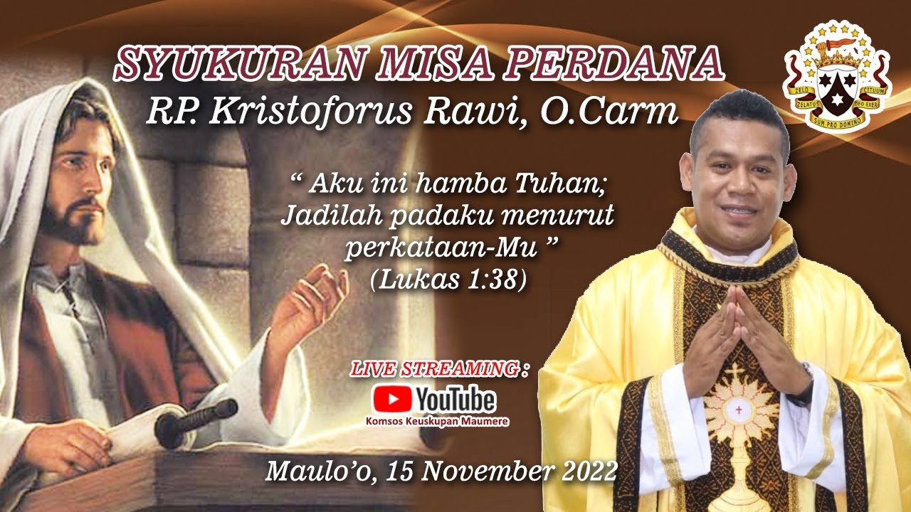 Syukuran Misa Perdana RP. Kristoforus Rawi, O.Carm | Paroki Salib Suci ...