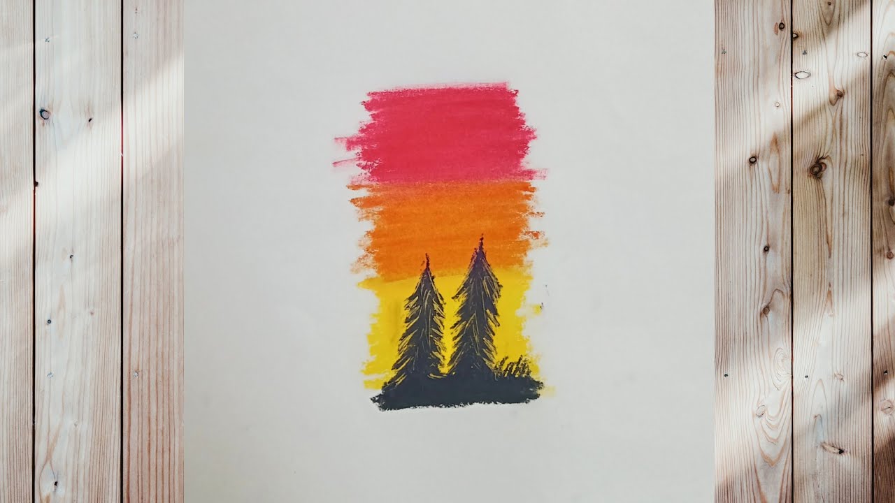How to draw a beautiful scenery || Happy Time Drawing. - YouTube