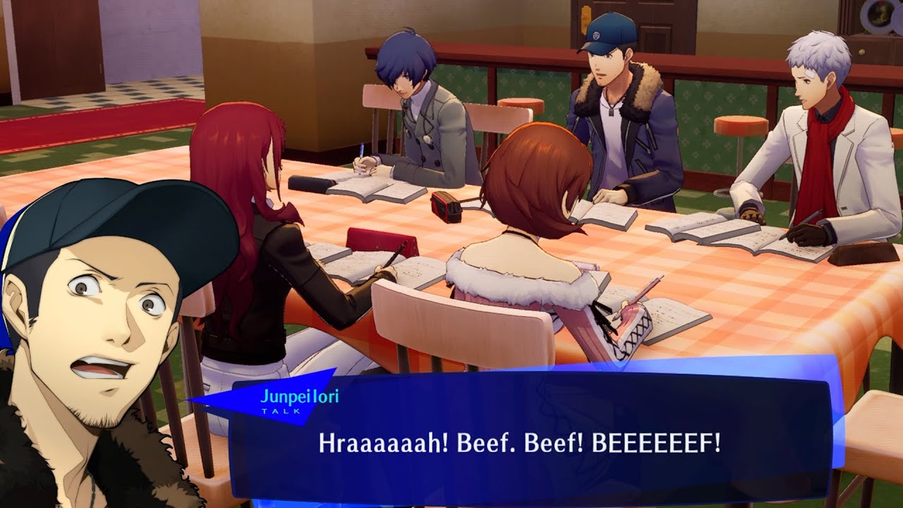 Junpei Really Wants that MEAT | SEES May Study Session - Persona 3 Reload - YouTube