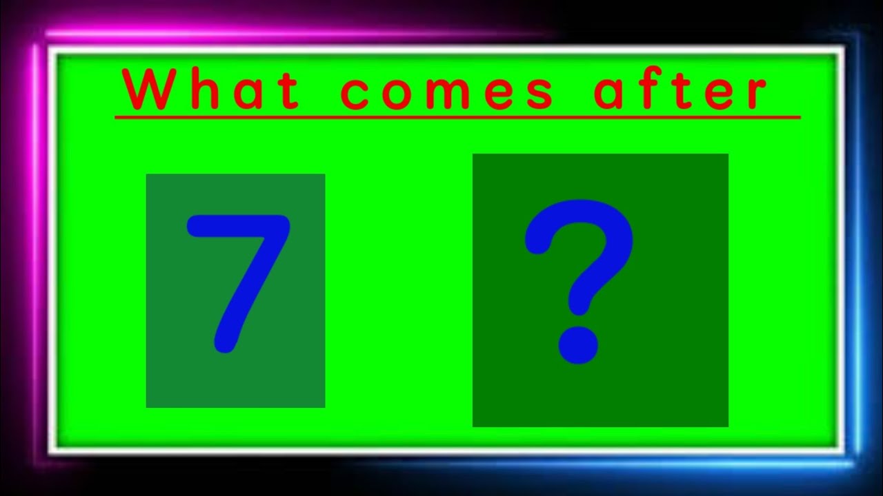 What comes after / After numbers 1 to 10 #youtube - YouTube