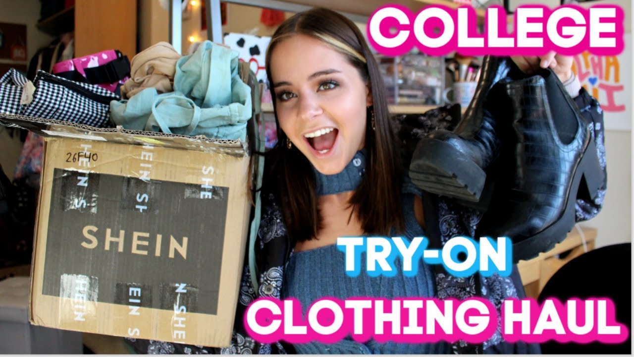 College Shein Clothing Haul! Try On | Going-Out/Party Clothes - YouTube