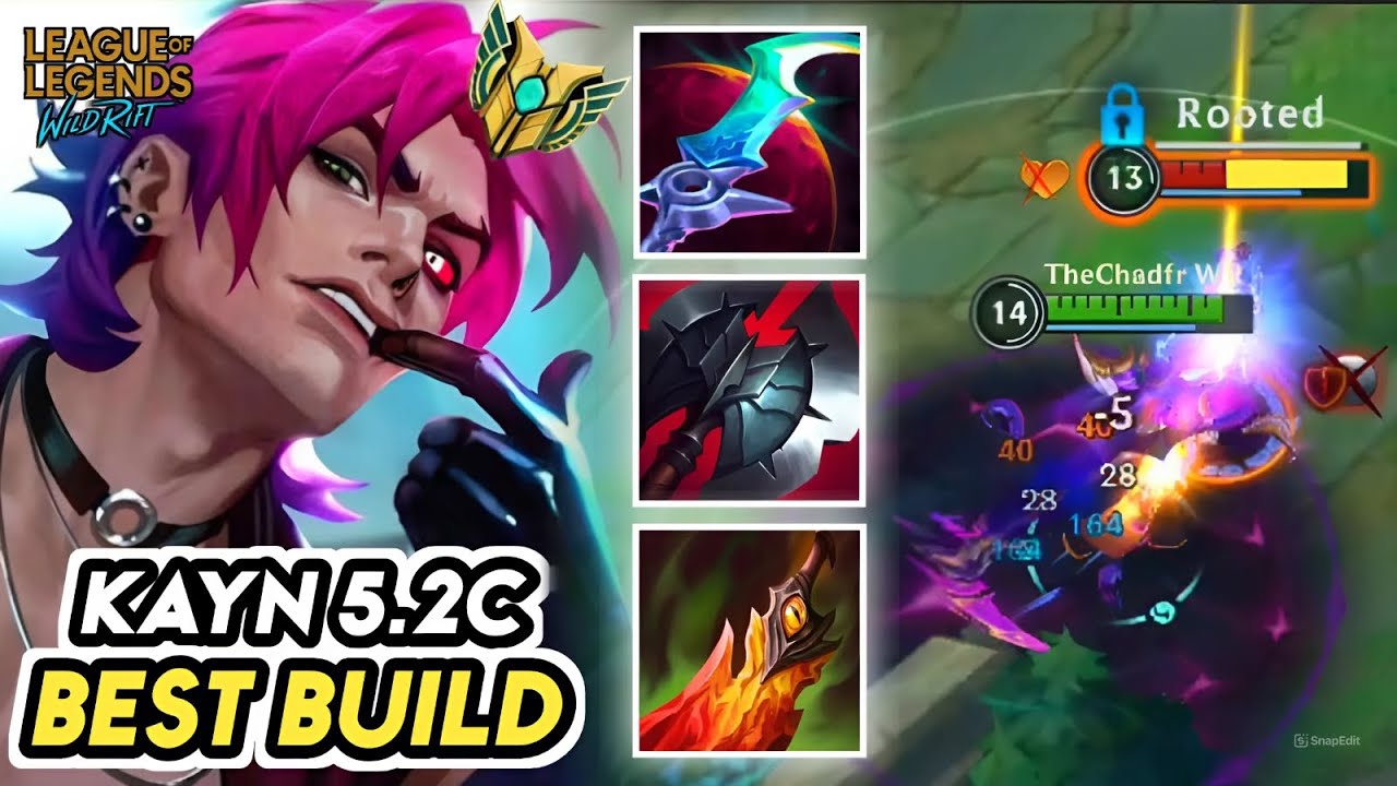 USE THIS RED KAYN BUILD TO WIN EVERY GAME!! WILD RIFT (RUNES & BUILD ...