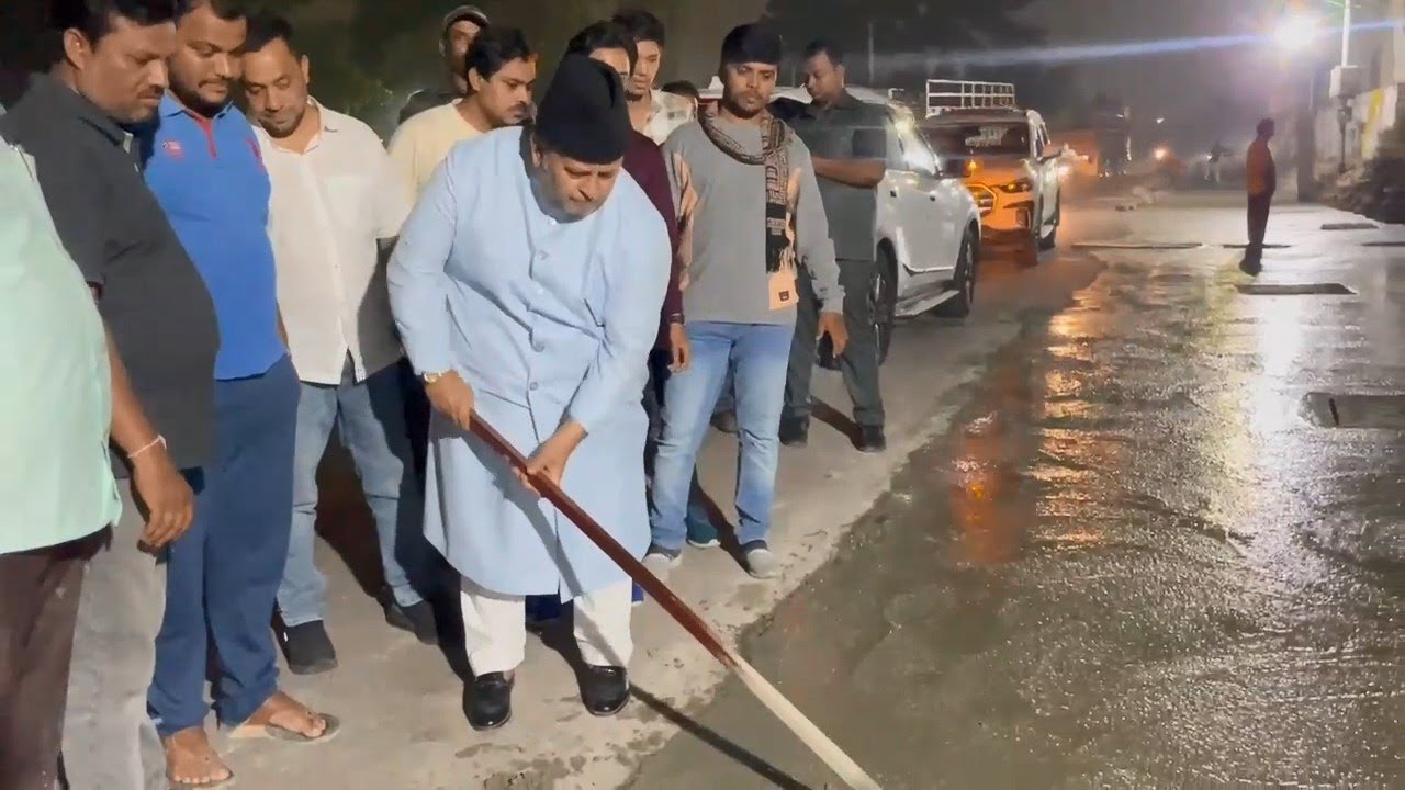 #charminar MLA Mir Zulfiqar Ali Ne CC #road ka kaam karvaya | # ...