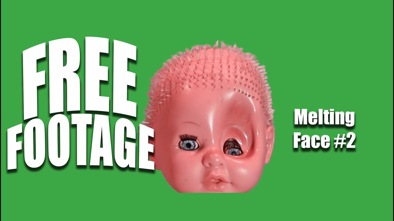 Copyrightfree Green Screen Stock footage - Melting doll face #2 - YouTube