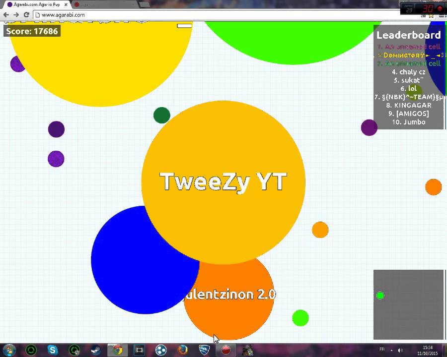 OMG! Agarabi |Serveur Privé agario cheaté | FR - YouTube