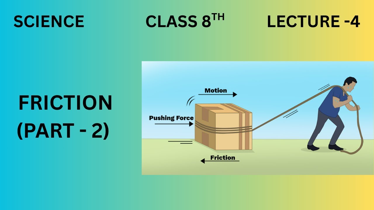 Friction ( Part 2 ) : Class 8th - YouTube