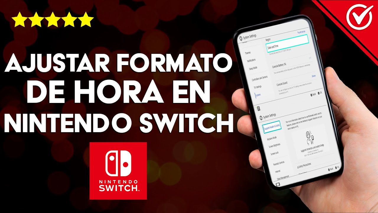 Cómo Ajustar el Formato de Hora en Nintendo Switch OLED - Sincronizar ...