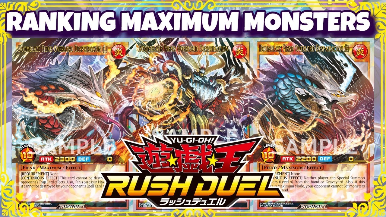 Ranking All 18 Maximum Summon monsters in RUSH DUEL Based On How Much I ...