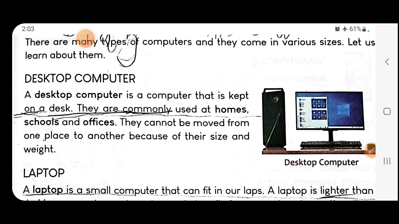 Computer- a smart machine, chapter - 1, class 2 - YouTube