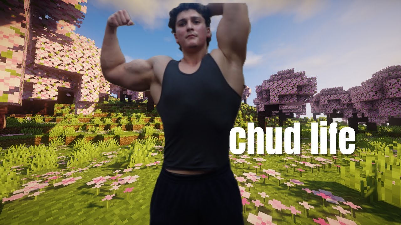 play minecraft to be a jacked chud - YouTube