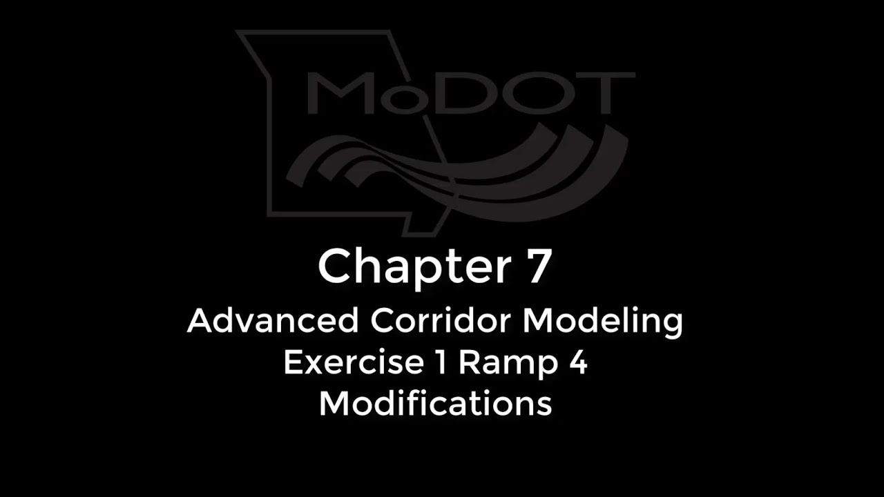 ORD - Road 1 - Chapter 7 - Advanced Corridor Modeling - Exercise 1 ...