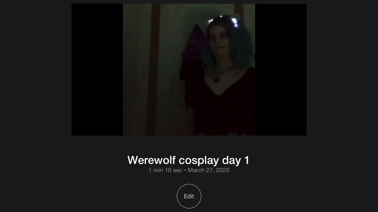 Werewolf cosplay day 1 - YouTube