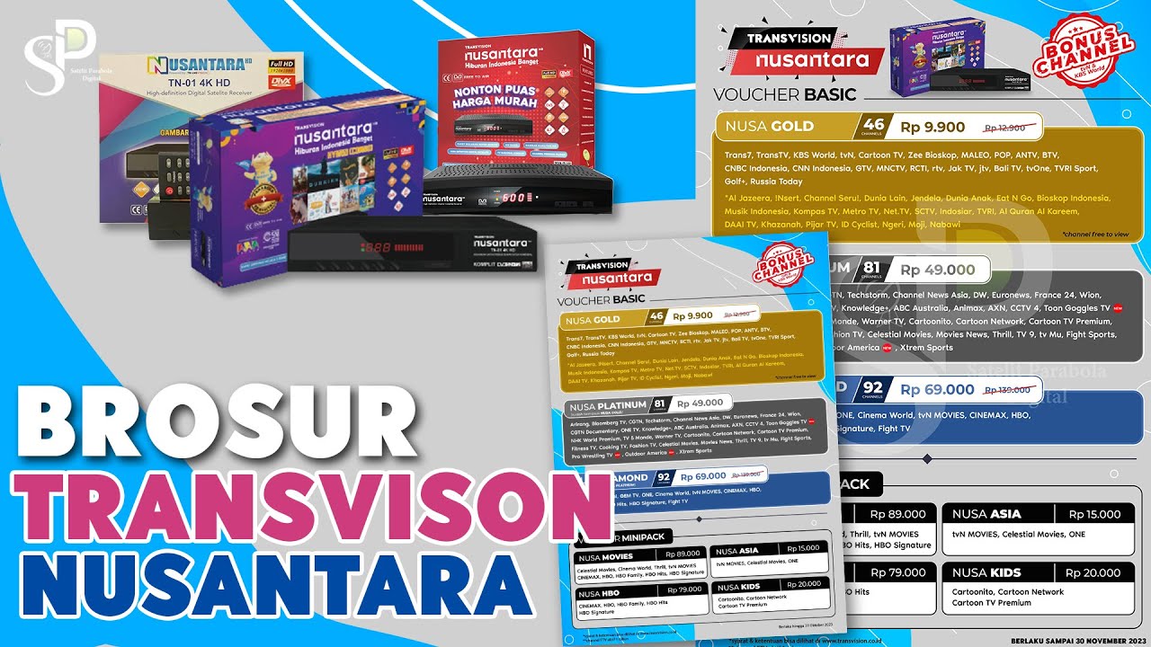 Channel Baru Di Transvision! | UPDATE Flyer TRANSVISION NUSANTARA HD ...