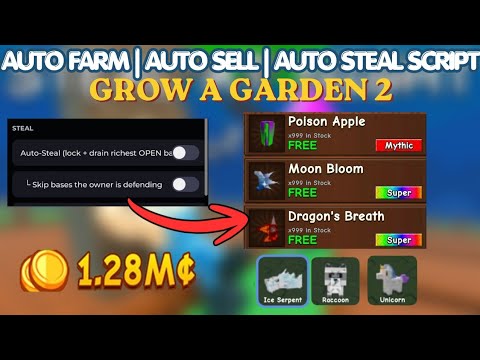 [NEW] Grow A Garden 2 Script | AUTO FARM, AUTO SELL | AUTO STEAL (Keyless, Safe, Free Seeds)
