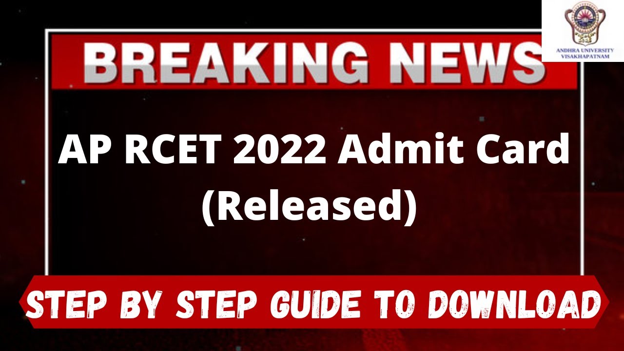 AP RCET 2022 Admit Card (Released) - How to Download AP RCET 2022 ...