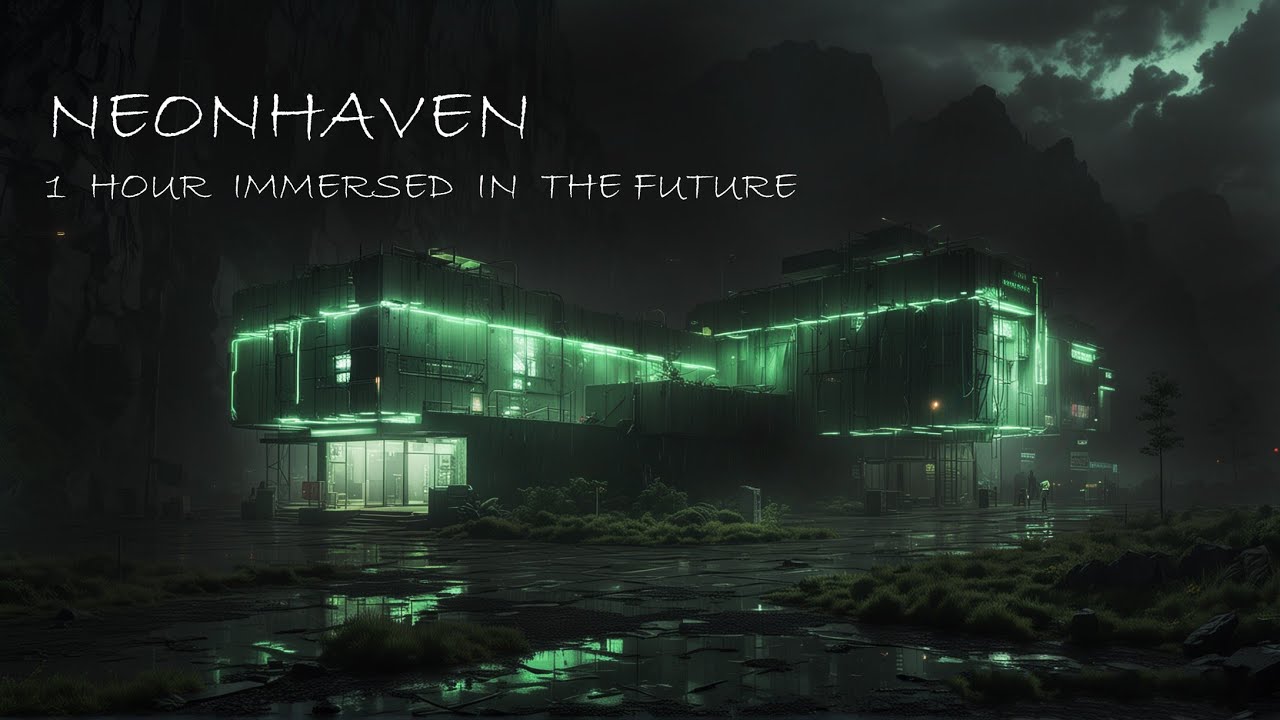 NEONHAVEN | Soothing Sci-Fi Dark Atmospheric Ambience | 60FPS - YouTube