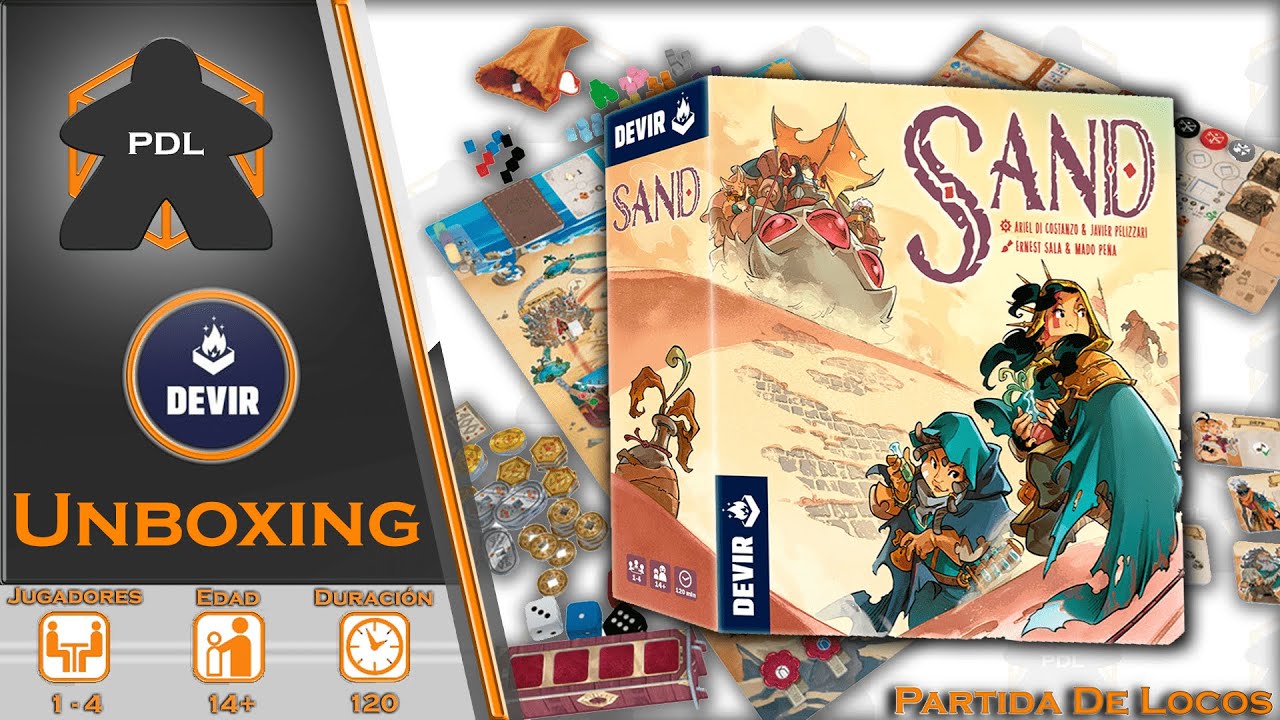 Sand | Unboxing | Devir | Di Costanzo - Pelizzari | Kemushi Saga | PDL | - YouTube