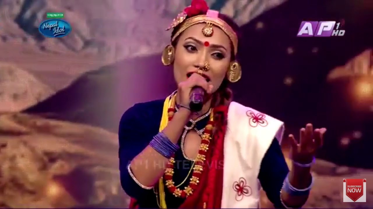 Neelima Thapa Magar singing lok song.. - YouTube