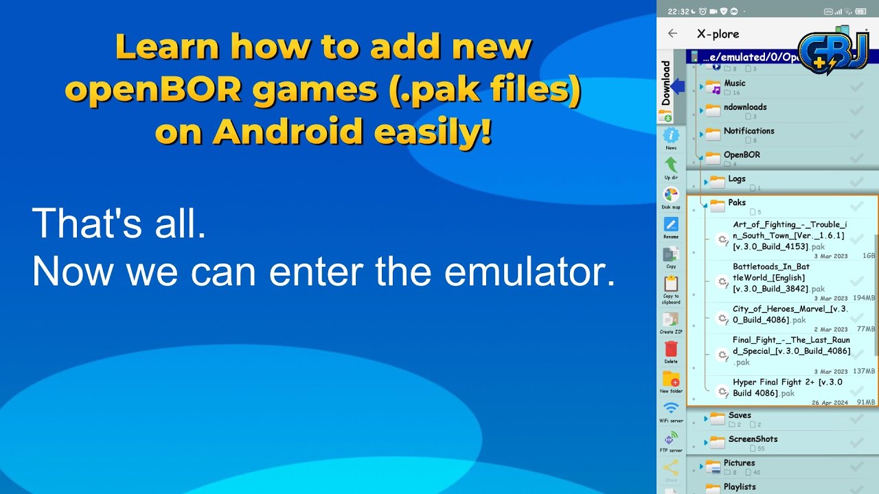 How to Add Games (PAK Files) in openBOR on Android 2025 - YouTube