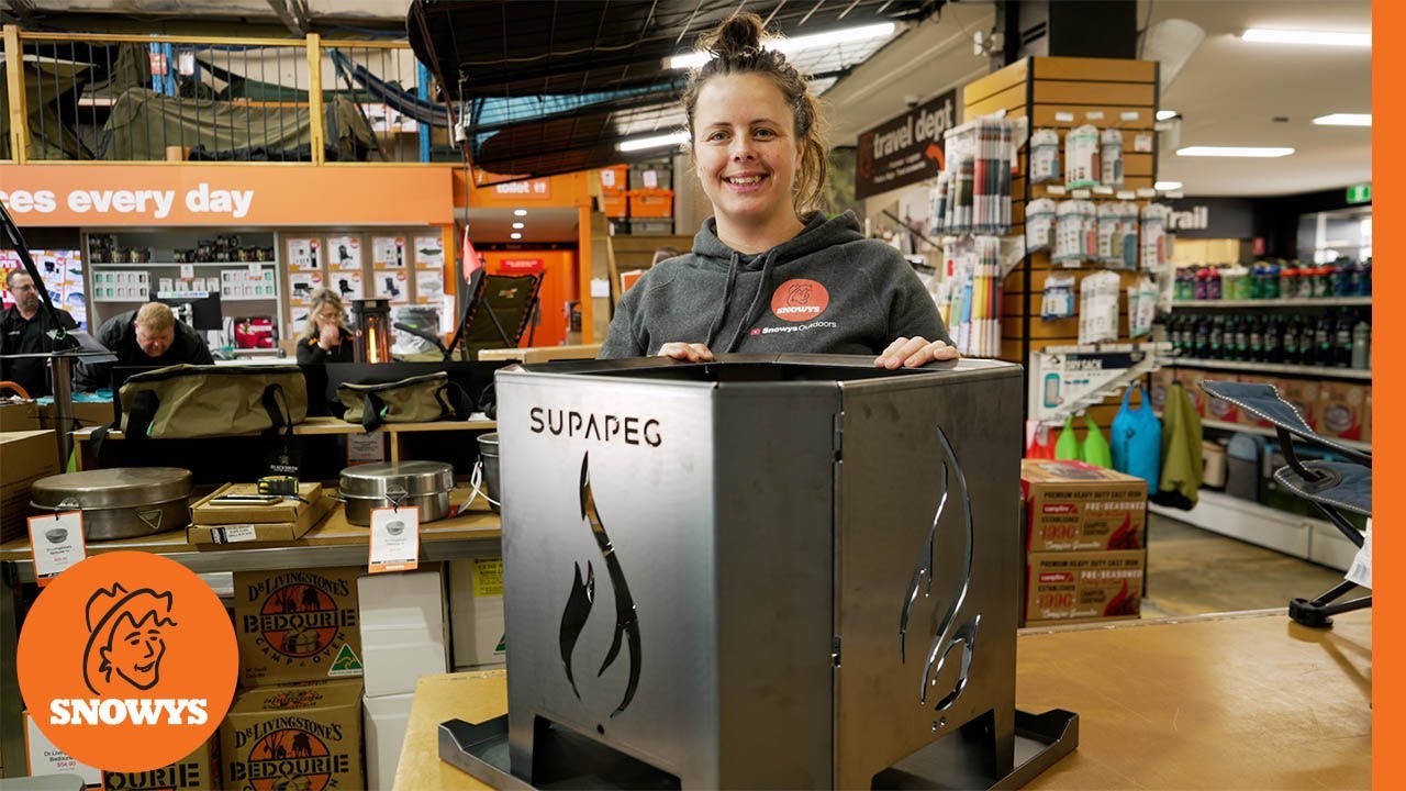 Supa Peg Supa Cube Fire Pit - YouTube