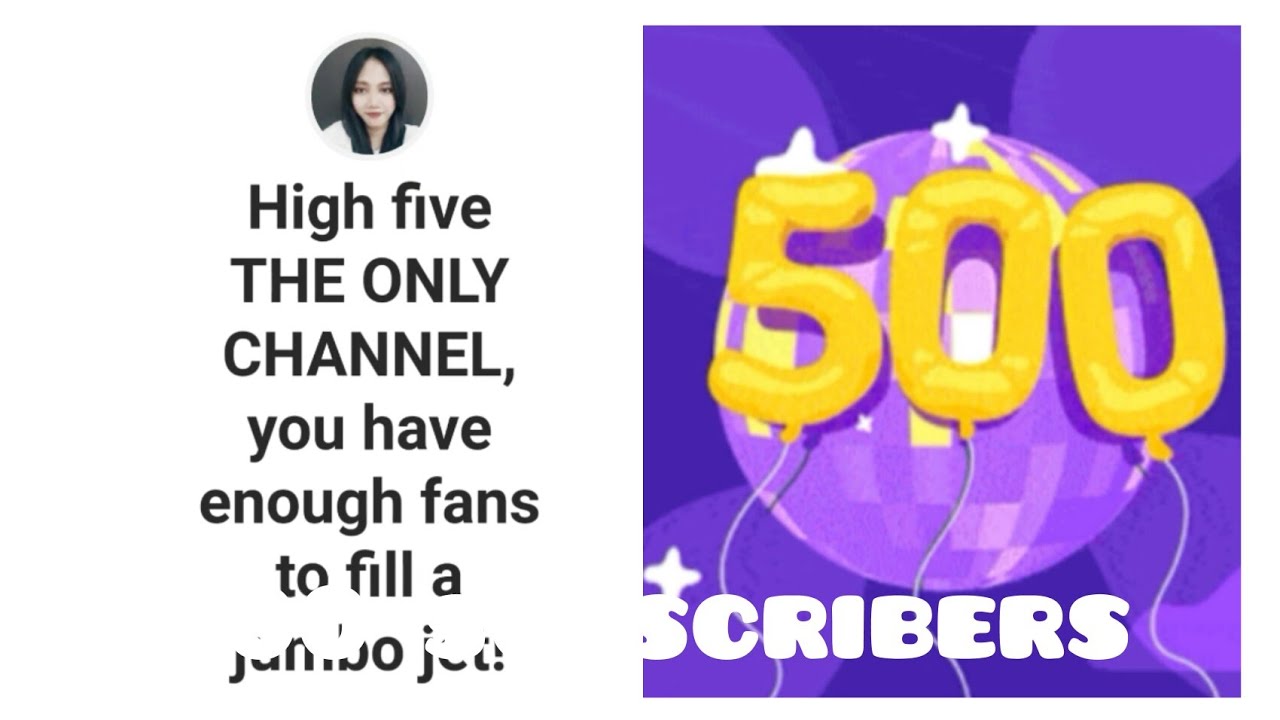 500 subscribers - YouTube