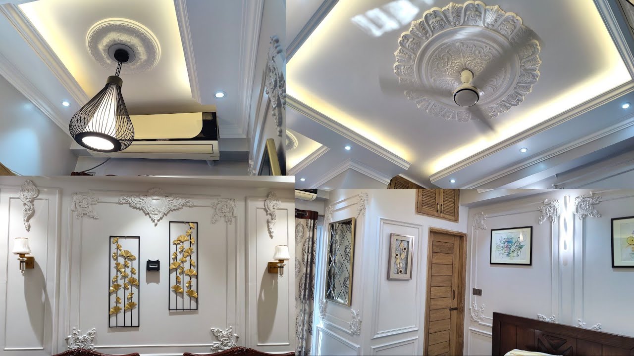 কম খরচে Gypsum Home Decoration করুন || মাত্র 300 টাকা ফিটে || Gypsum ...