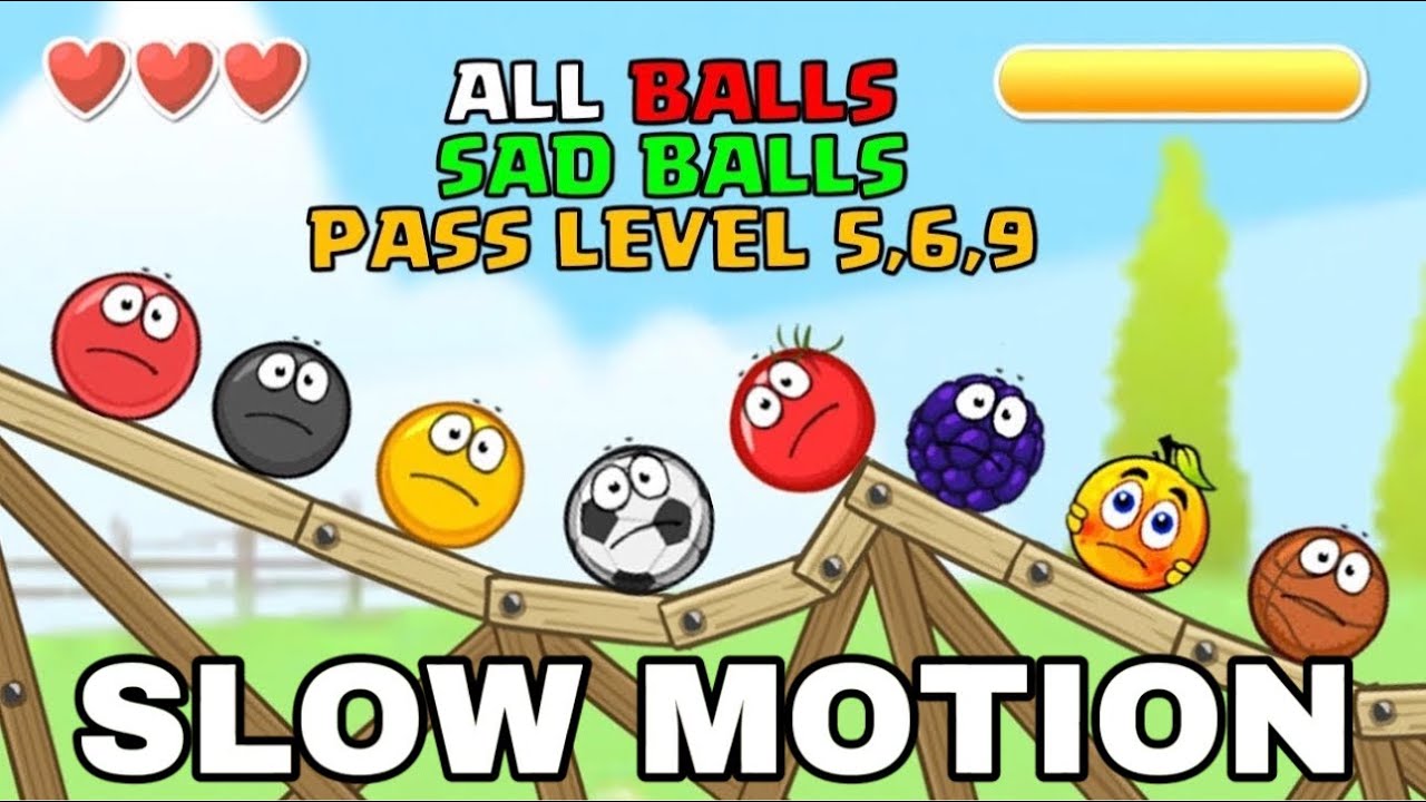 Red Ball 4 - All Balls - Sad Balls - Green Hills - Slow Motion ...