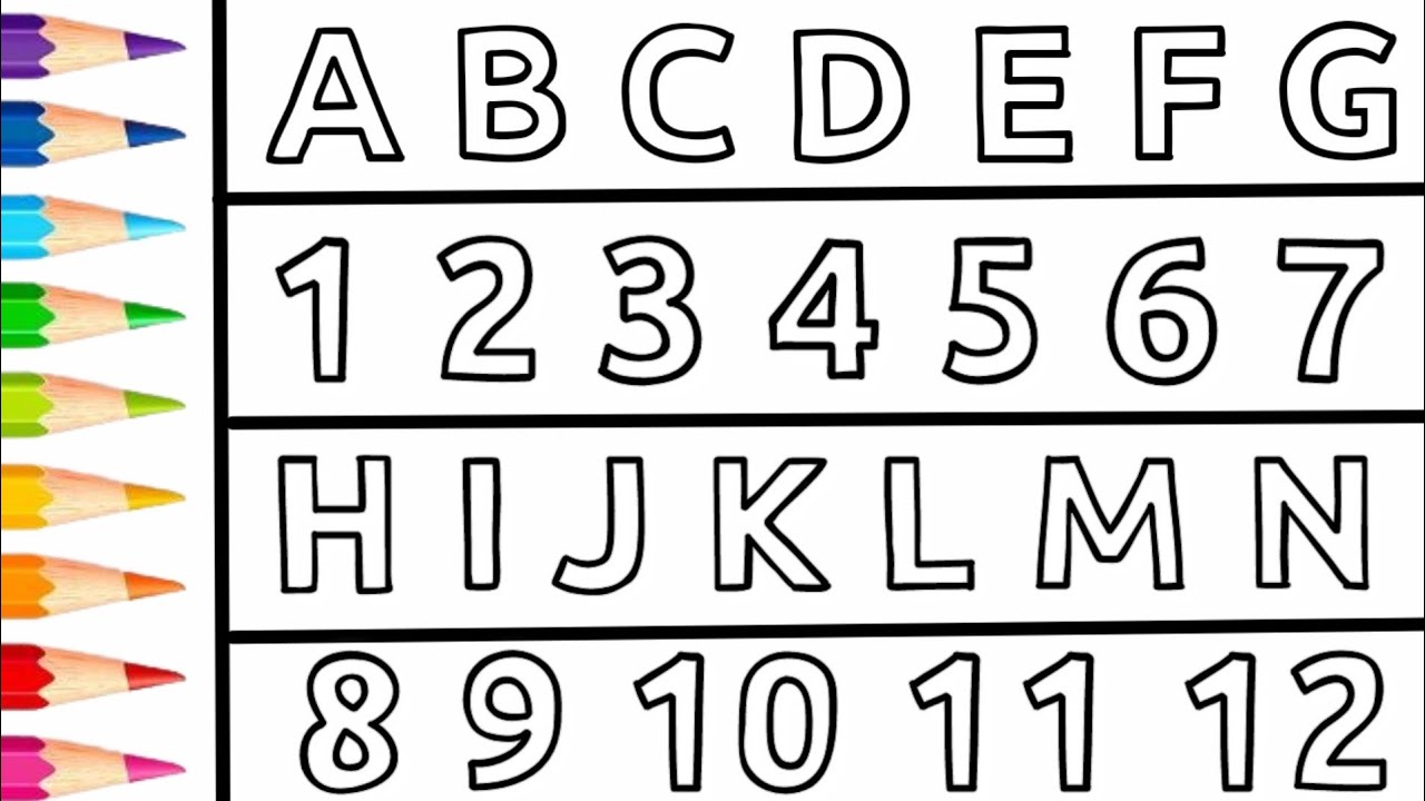 How to draw Abc Alphabet drawing we Learn Easy By Step, Menggamber dari ...