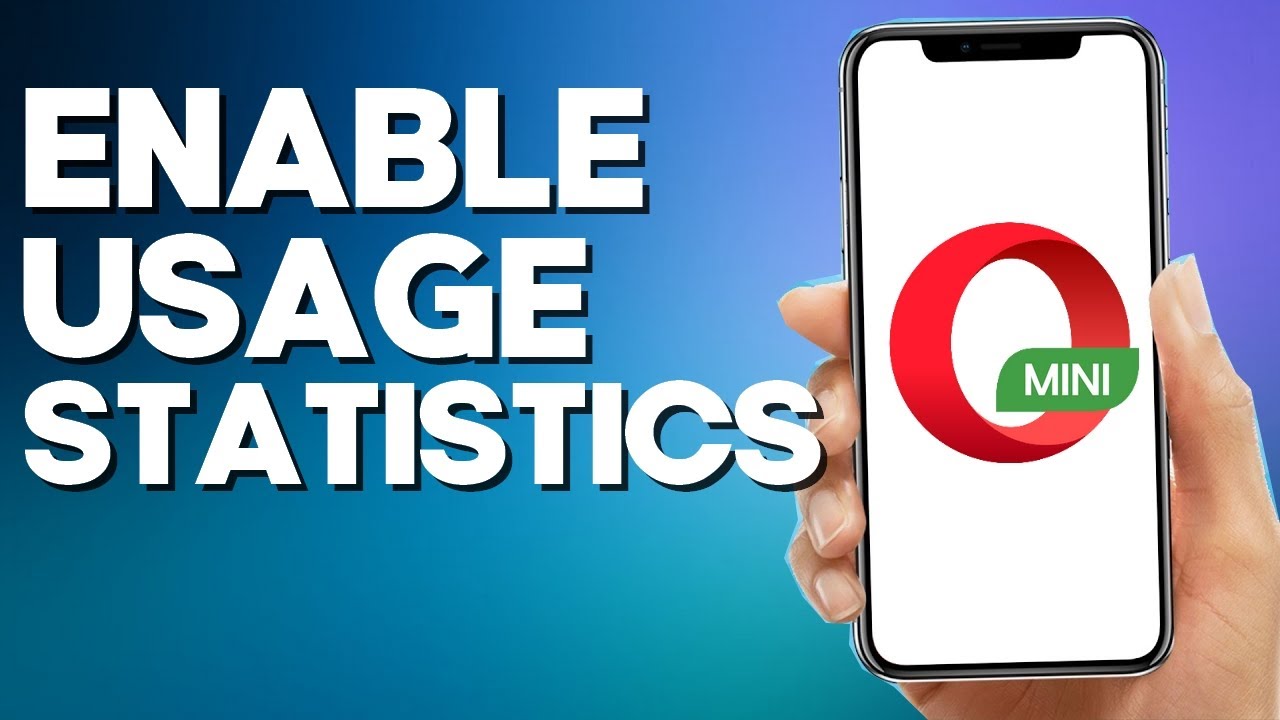 How to Enable Usage Statistics on Opera Mini Browser App - YouTube