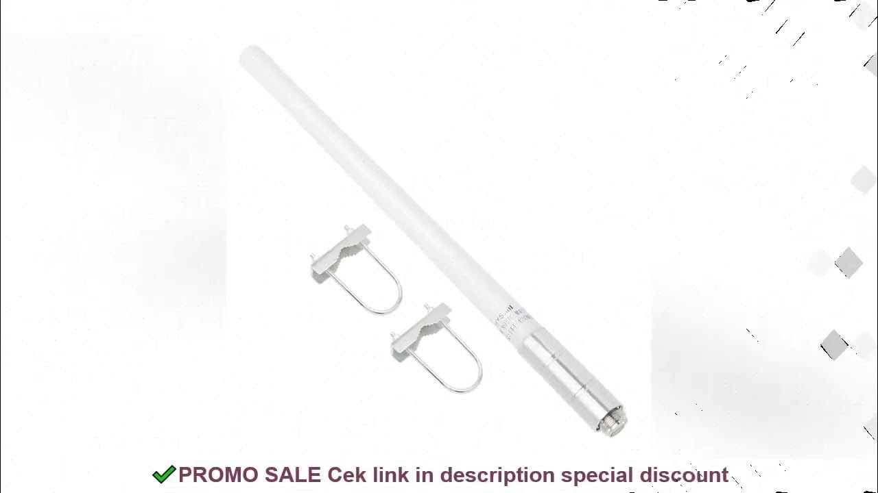 UHF 400-470Mhz Fiberglass Antenna 17inch Mobile Radio GMRS Base Antenna ...