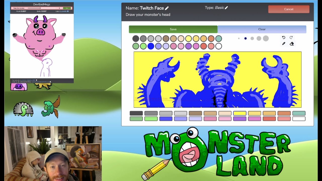 MonsterLand Art Stream - YouTube