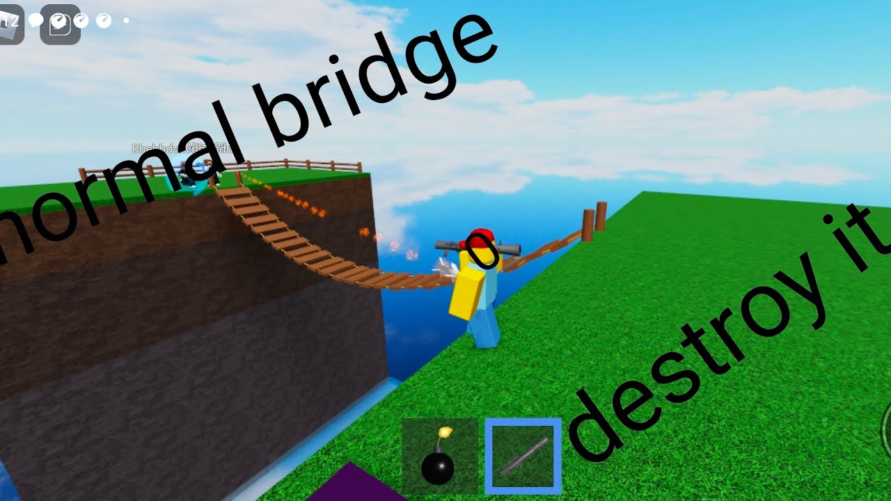 normal bridge and destroy it - YouTube